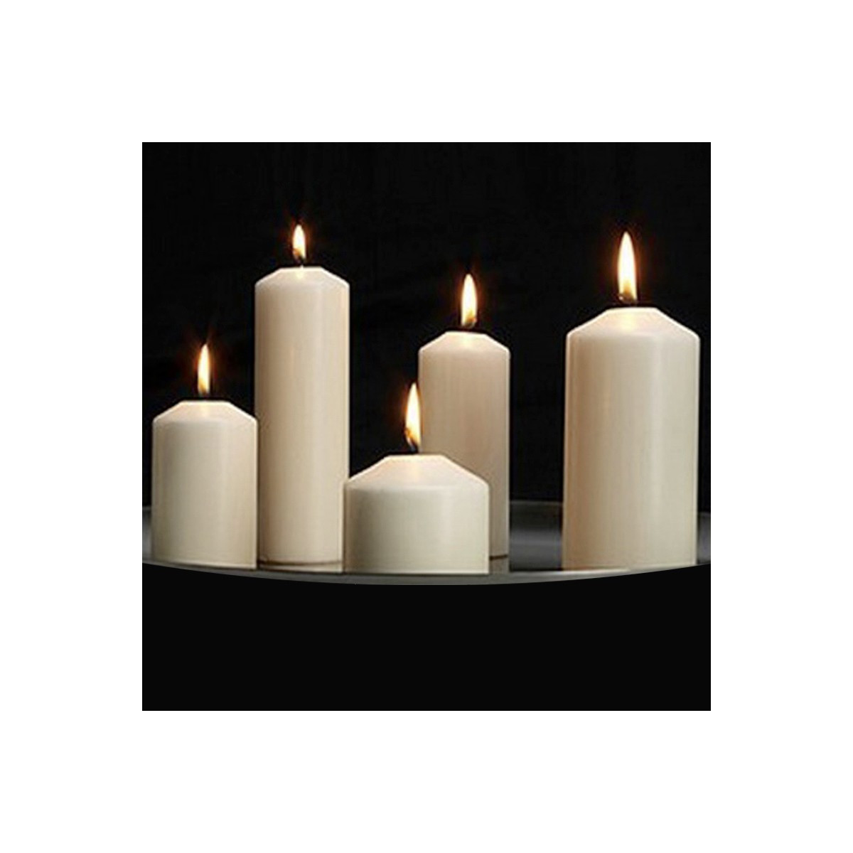 Cierge - Bougie de 14 cm de haut - Vibrations Cristallines