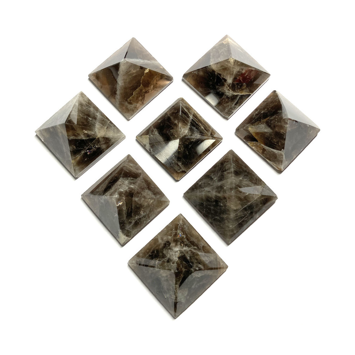 Pyramide en Quartz Fumé - 25 Grammes - Vibrations Cristallines