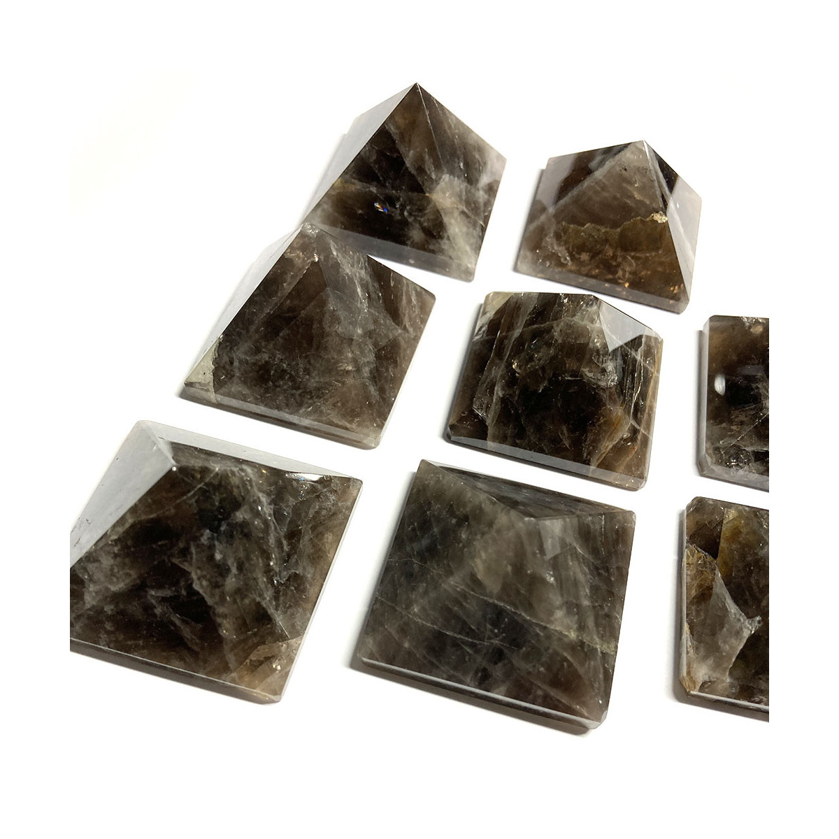 Pyramide en Quartz Fumé - 25 Grammes - Vibrations Cristallines